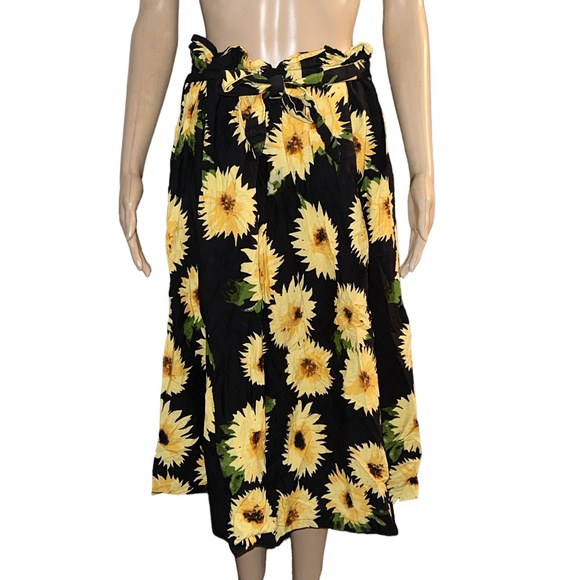 Her Destiny | Skirts | Her Destiny Sunflower Print Midi Skirt | Poshmark